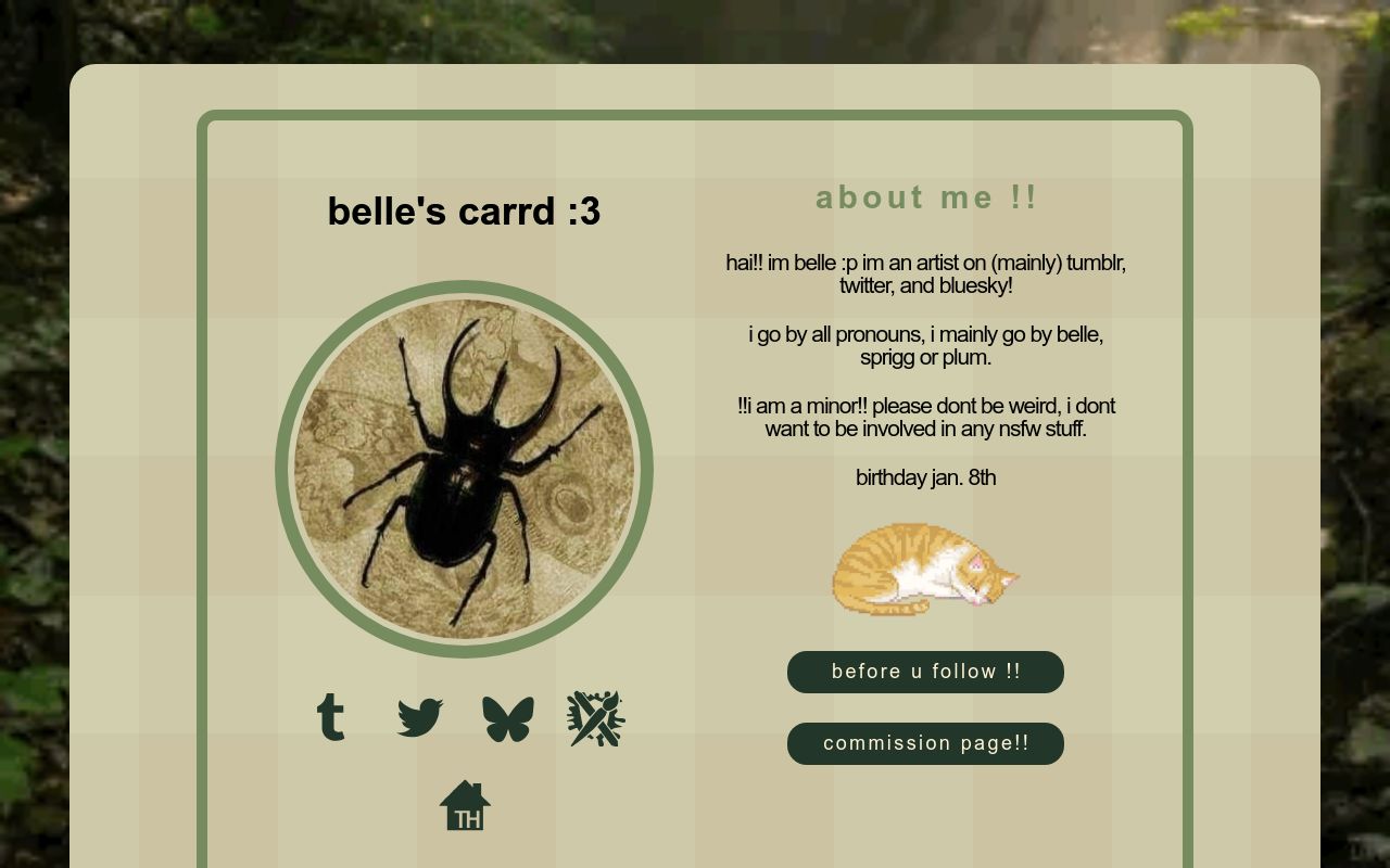 belles card :3